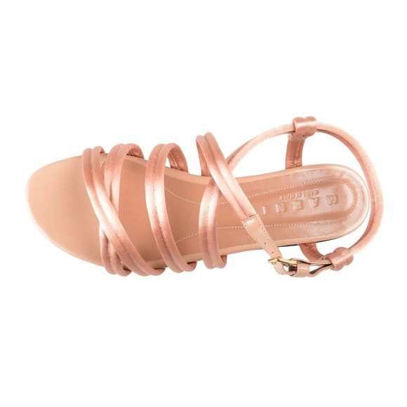 Marni | Shoes | Marni Womens Pink Strappy Satin Leather Sandals | Poshmark